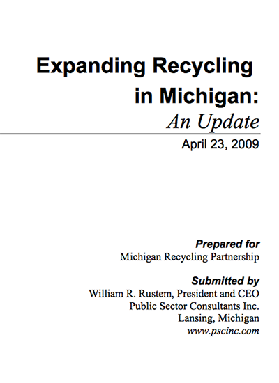 Reports - Michigan Recycling Coalition